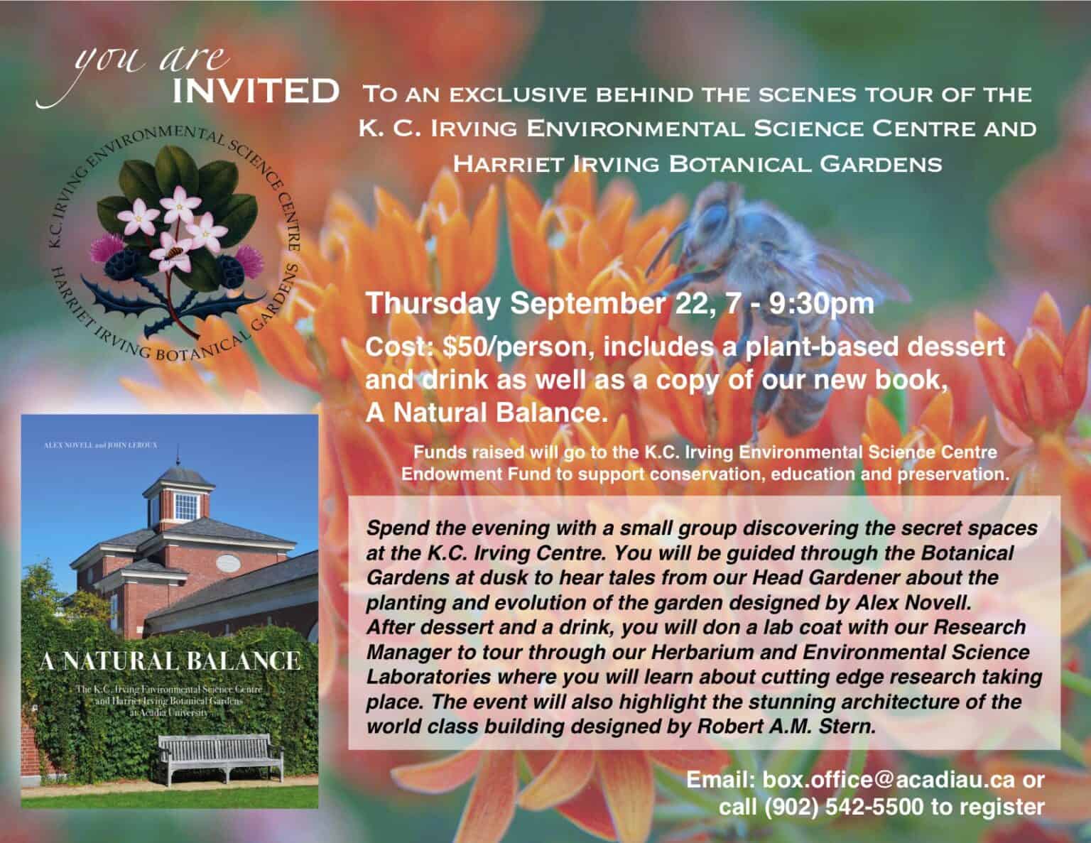 Discover the Natural Balance – K.C. Irving Environmental Science Centre ...